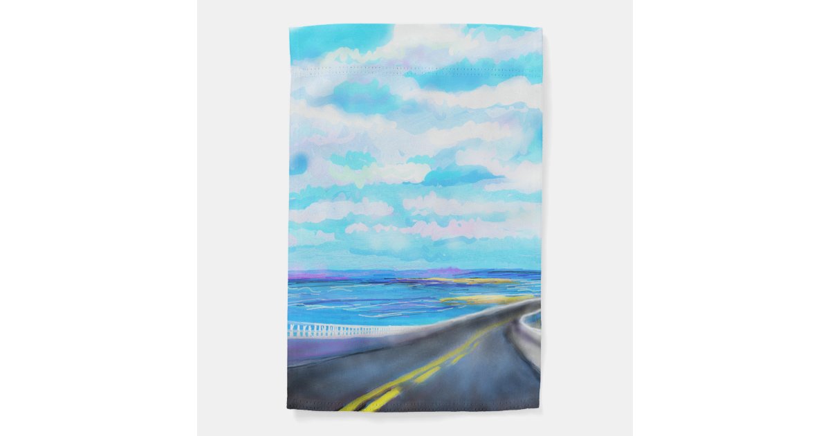 OBX Hwy 12 Garden Flag | Zazzle