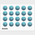 OBX Outer Banks NC on Blue Water Background Beach Classic Round Sticker ...