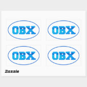 OBX Outer Banks Rectangular Sticker | Zazzle