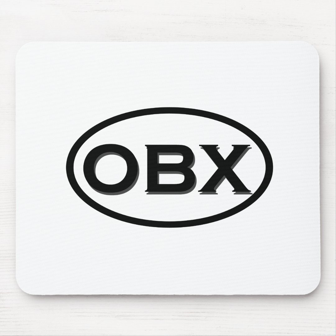 OBX Oval Logo Mouse Pad | Zazzle