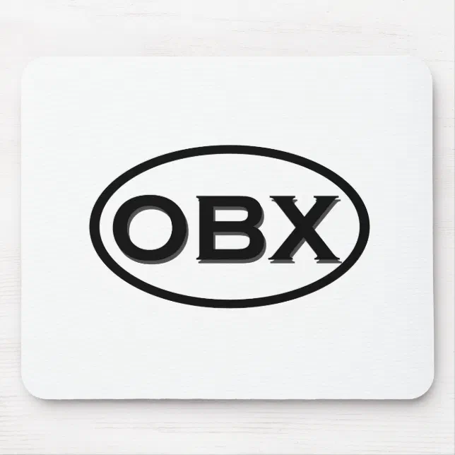 OBX Oval Logo Mouse Pad | Zazzle