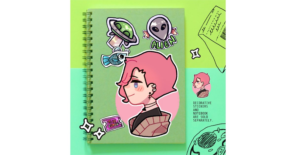 OC Fan Sticker Nikolai Fjord Chibi Head Sticker | Zazzle