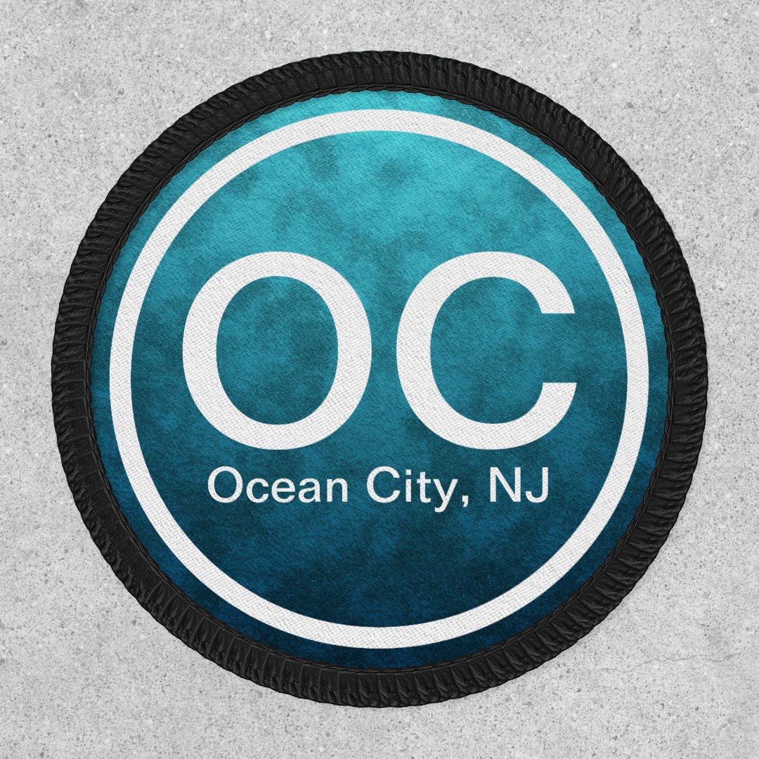 OC Ocean City NJ New Jersey Beach Tag Patch | Zazzle