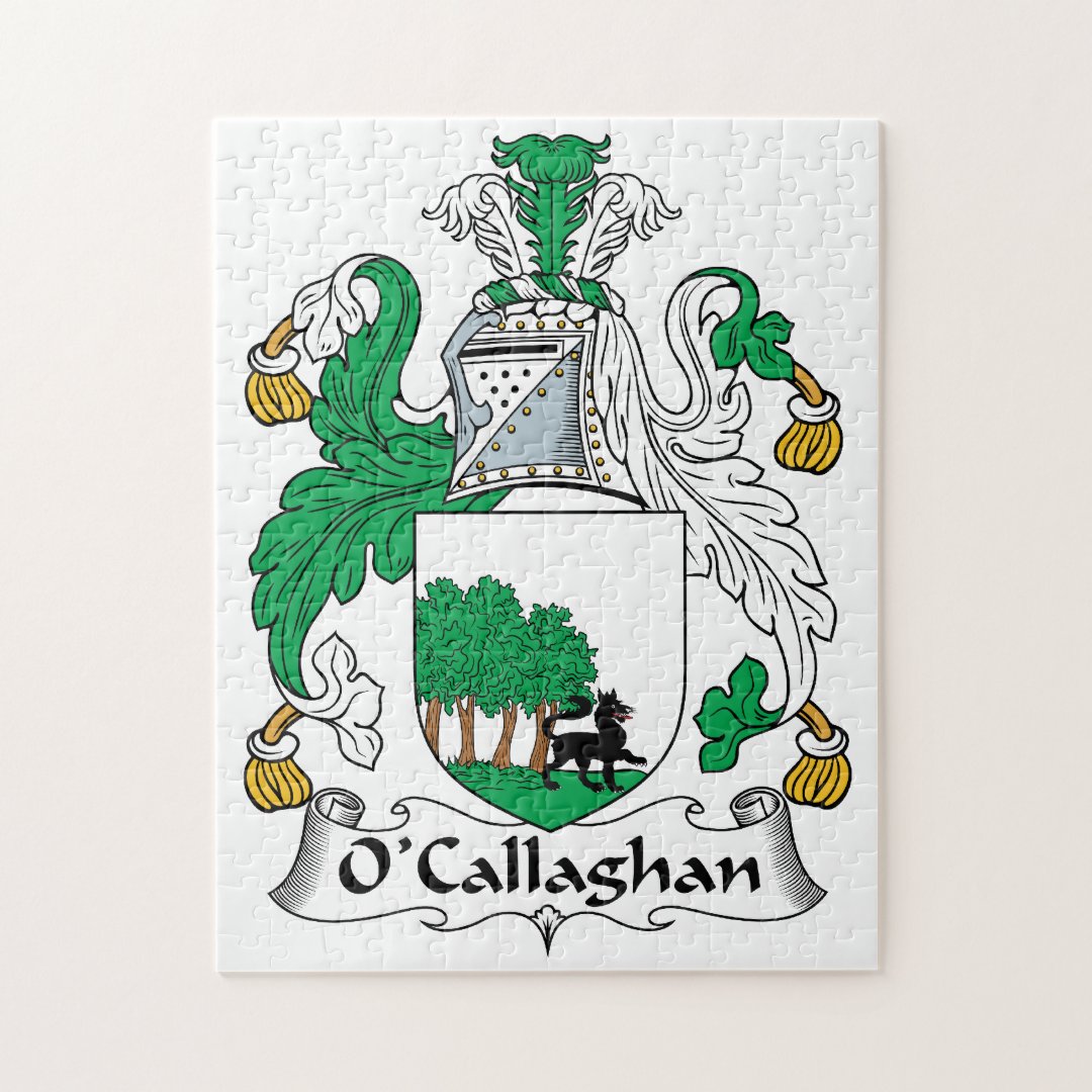 O'Callaghan Family Crest Jigsaw Puzzle | Zazzle