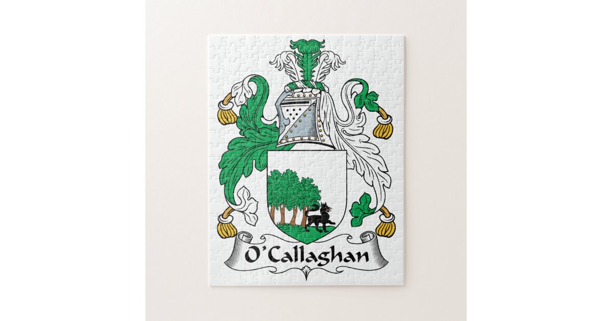 O'Callaghan Family Crest Jigsaw Puzzle | Zazzle