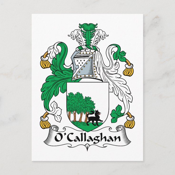 O'Callaghan Family Crest Postcard | Zazzle