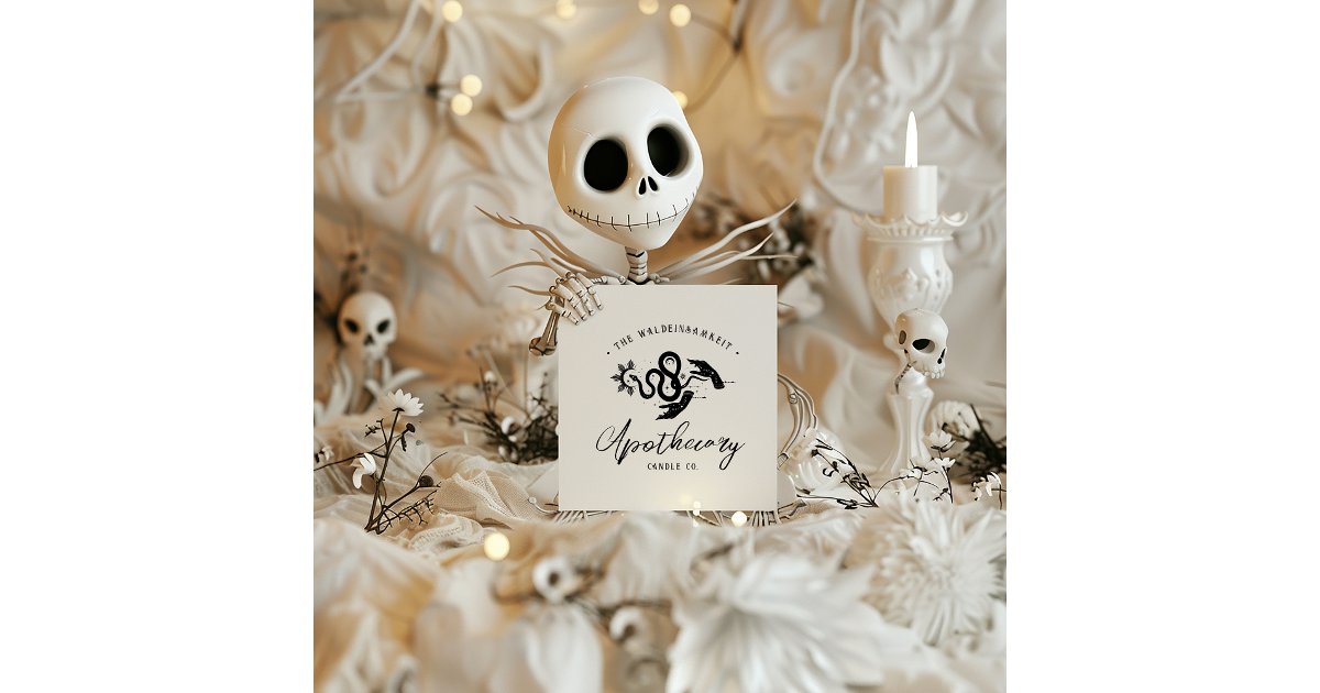 Occult Esoteric Alchemist Apothecary Square Business Card | Zazzle