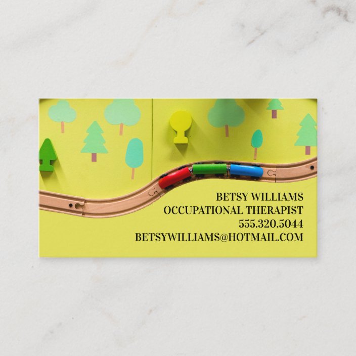 Occupational Therapist At Home Kids Toys Business Card | Zazzle.com