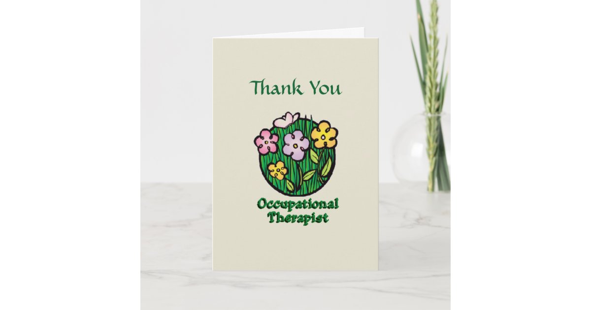 Occupational Therapist BL Thank You | Zazzle