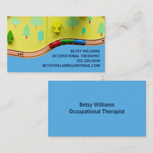 Occupational Therapist Fun Play Therapy at Home Business Card | Zazzle