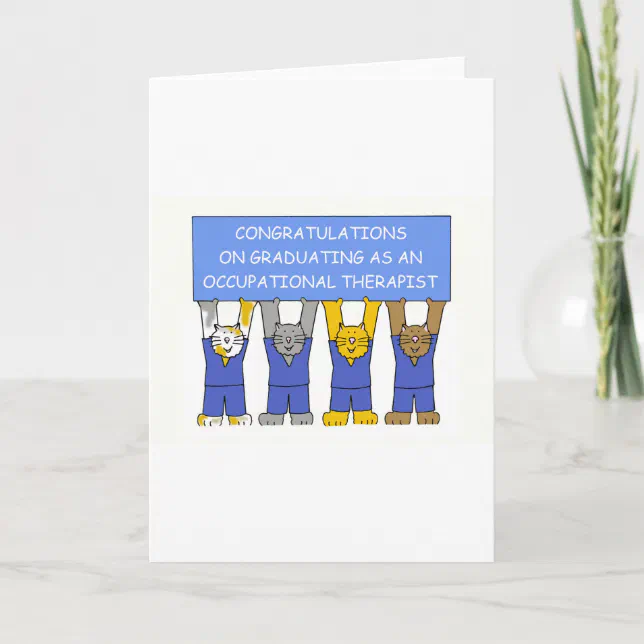 Occupational Therapist Graduate Congratulations Card | Zazzle