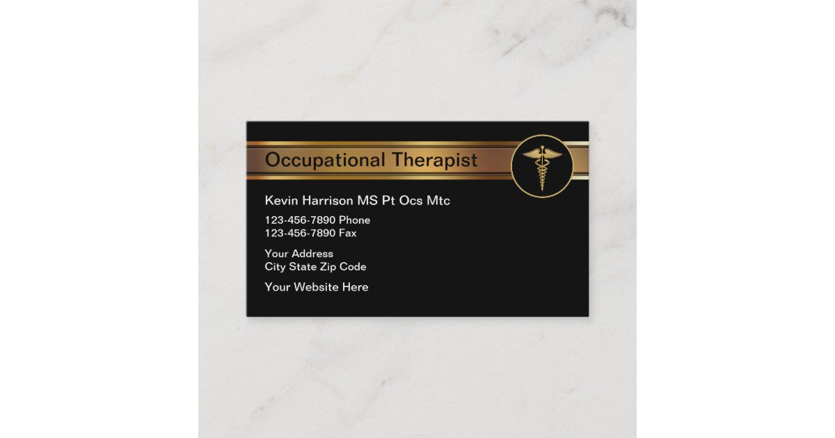 Occupational Therapist Medical Business Cards | Zazzle