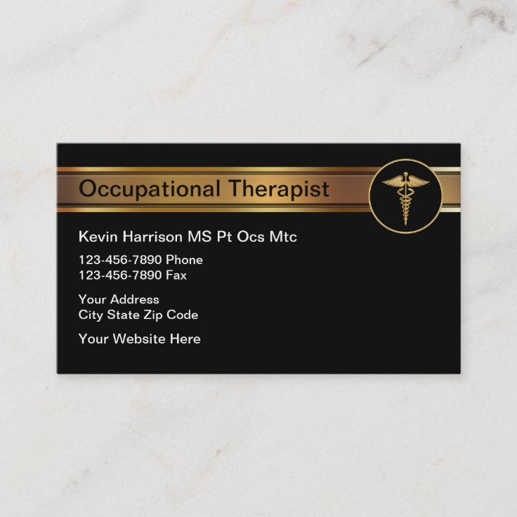 Occupational Therapist Medical Business Cards | Zazzle