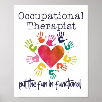 Occupational Therapist Occupational Therapist Poster | Zazzle