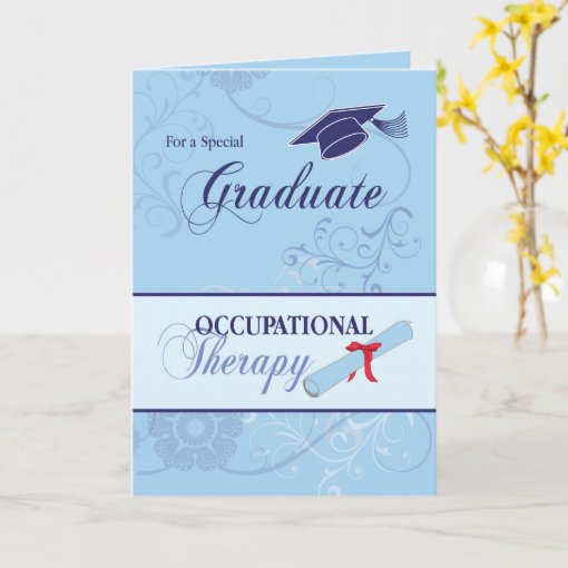 Occupational Therapy Graduation Congratulations, B Card | Zazzle