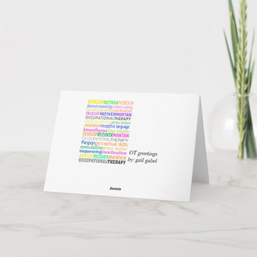 Occupational Therapy Month Card | Zazzle