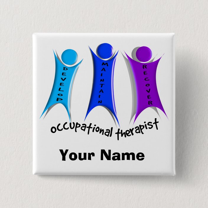 Occupational Therapy Name Buttons | Zazzle.com