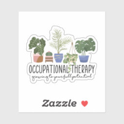 Occupational Therapy, Occupational Therapist OT Sticker | Zazzle