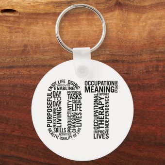 Occupational Therapy OT Keychain | Zazzle