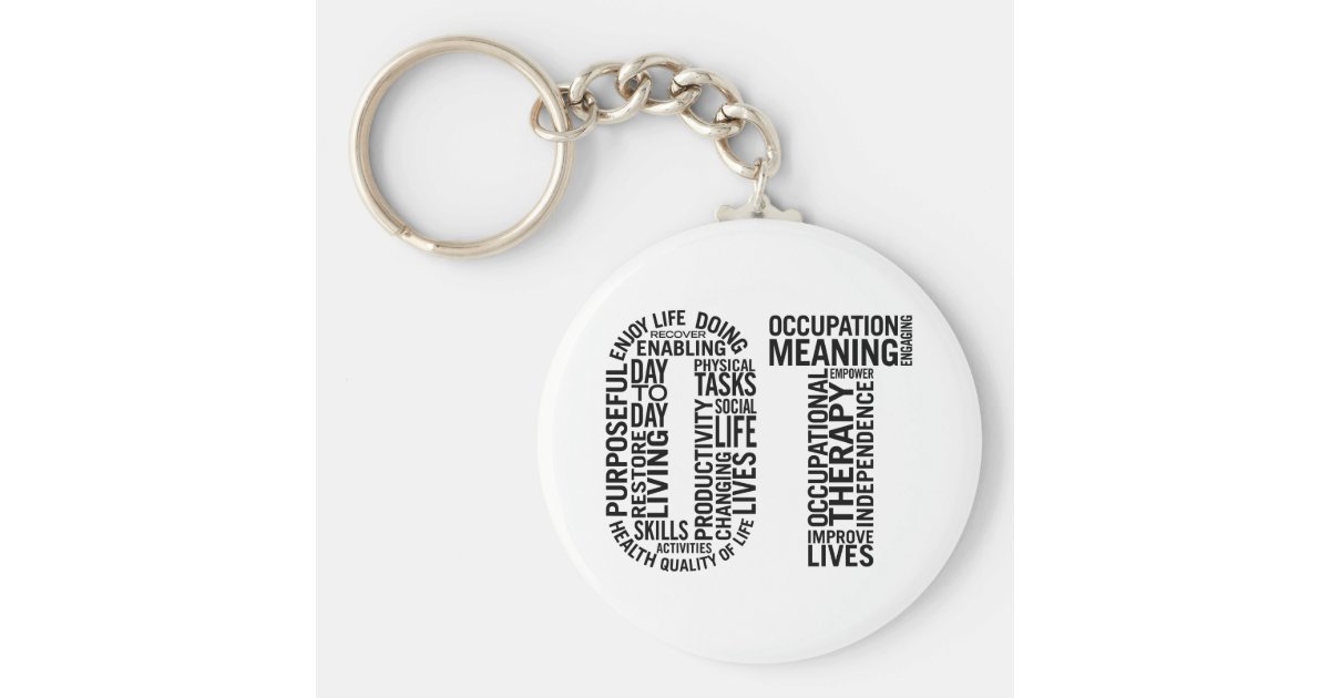 Occupational Therapy OT Keychain | Zazzle