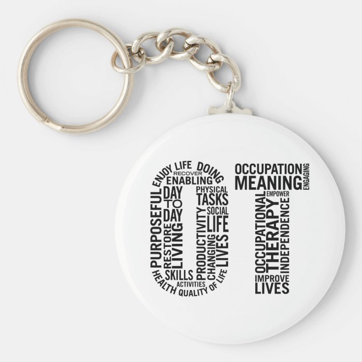 Occupational Therapy OT Keychain | Zazzle