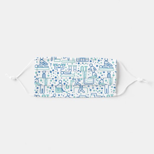 Occupational Therapy OT Pattern Adult Cloth Face Mask | Zazzle