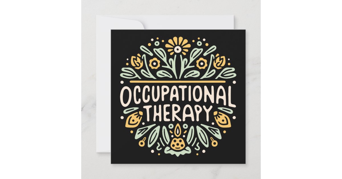 Occupational therapy therapist invitation | Zazzle