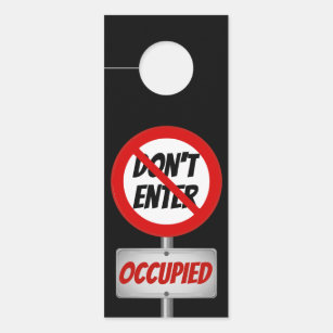 Occupied Door Hangers | Zazzle