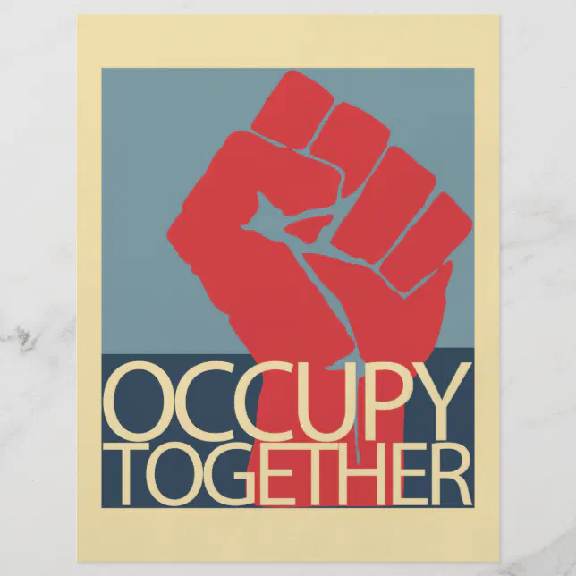 Occupy Together Protest Art Occupy Wall Street Flyer | Zazzle
