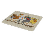 OCD Obsessive Cat Disorder Cutting Board | Zazzle