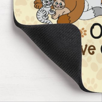 OCD Obsessive Cat Disorder Mouse Pad | Zazzle