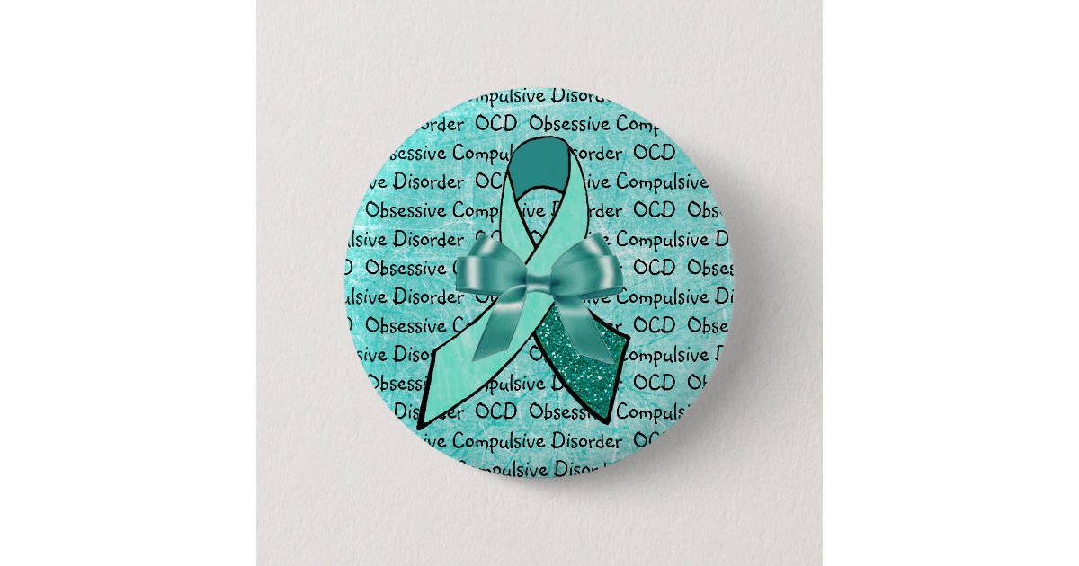 OCD Obsessive Compulsive Disorder Awareness Ribbon Button | Zazzle
