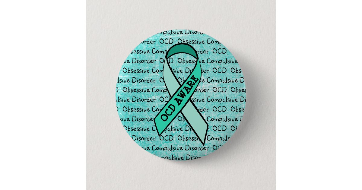 OCD Obsessive Compulsive Disorder Awareness Ribbon Pinback Button | Zazzle