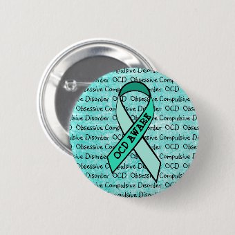 OCD Obsessive Compulsive Disorder Awareness Ribbon Pinback Button | Zazzle