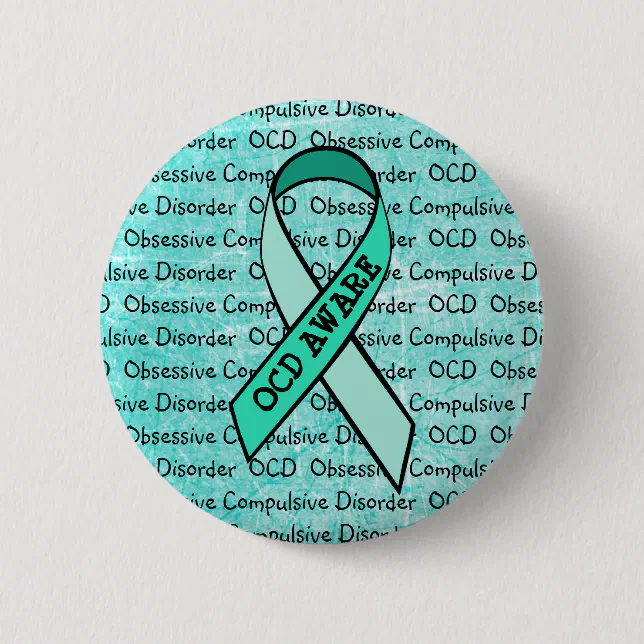 OCD Obsessive Compulsive Disorder Awareness Ribbon Pinback Button | Zazzle