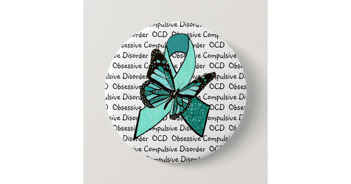 OCD Obsessive Compulsive Disorder Awareness Ribbon Pinback Button | Zazzle