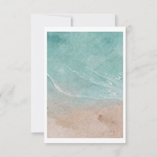Ocean Beach Funeral Thank You, Sympathy Note Card | Zazzle