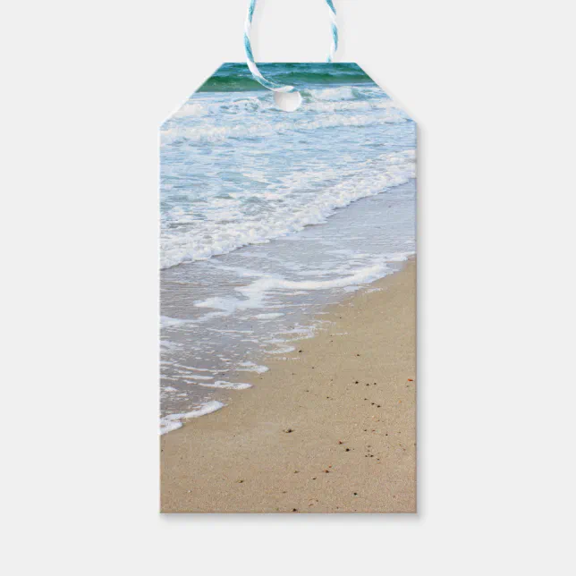 Ocean beach gift tags | Zazzle