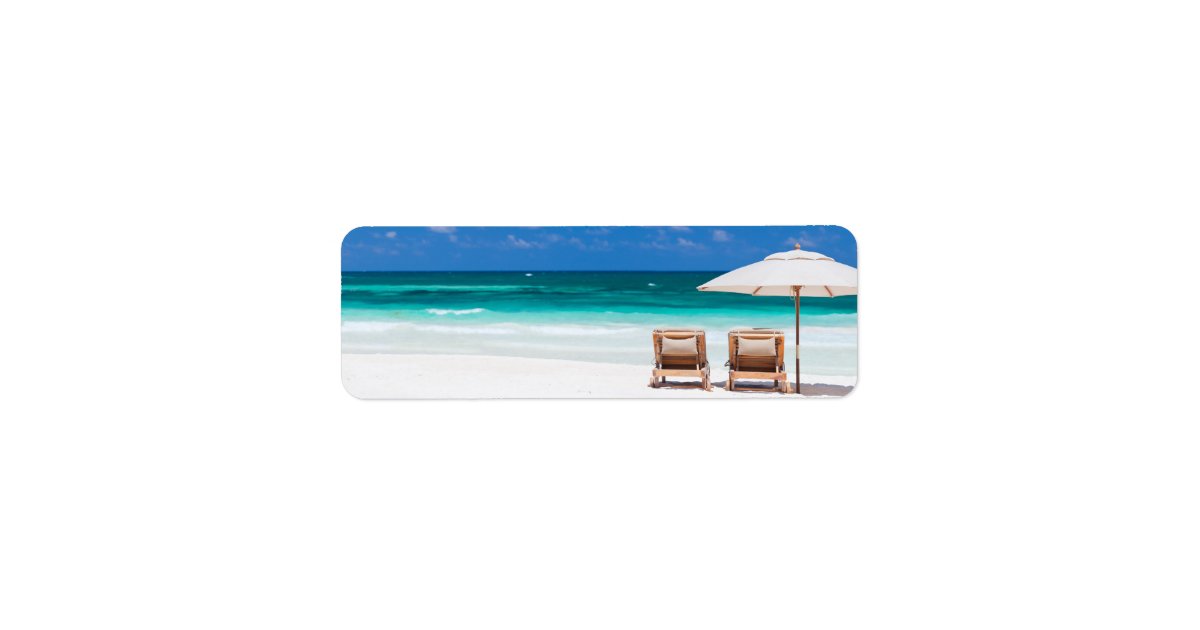 Ocean beach label | Zazzle