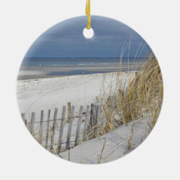 Ocean Beach on Cape Cod Ceramic Ornament | Zazzle