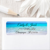 Ocean Beach Photo Return Address Labels | Zazzle