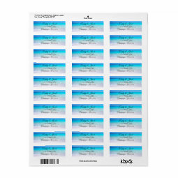 Ocean Beach Photo Return Address Labels | Zazzle