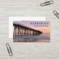 Ocean Beach Pier Sunset Photo Travel Tourism Business Card | Zazzle