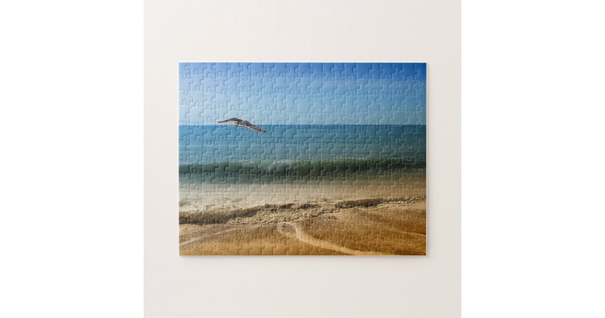 Ocean Beach Scene Game Puzzle | Zazzle