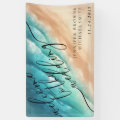 Ocean Beach Summer Party Welcome Wedding Banner | Zazzle