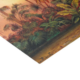 Ocean Beach Tropical Palm Tree Sunset Tissue Paper | Zazzle