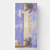 Ocean Beach View Welcome Wooden Box Sign | Zazzle
