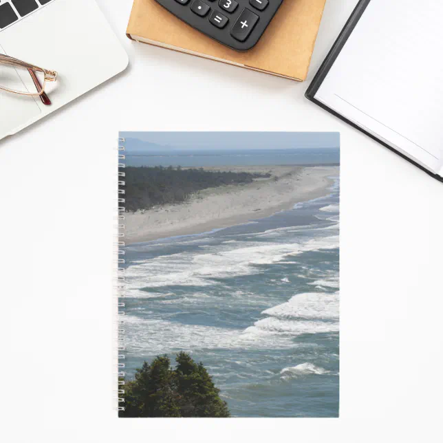 Ocean Beach Waves Coastline Seascape Notebook | Zazzle