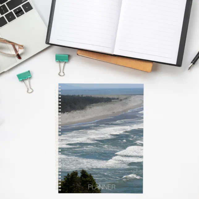 Ocean Beach Waves Coastline Seascape Planner | Zazzle