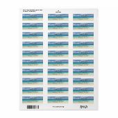 Ocean Beach Waves Return Address Labels | Zazzle